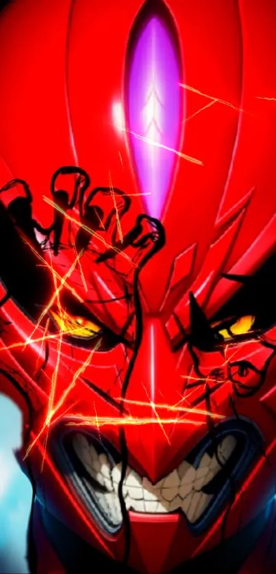 Intense Red Electric Warrior - free download