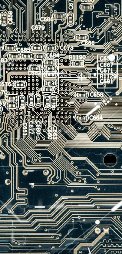 Intricate Circuit Board Design - free download