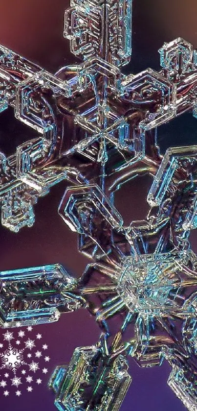 Intricate Snowflake Wallpaper Design - free download