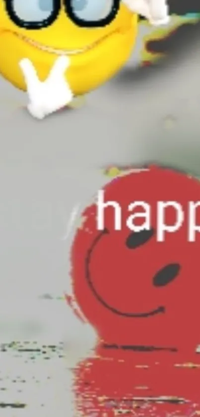 Joyful Emoji Reflection Art - free download