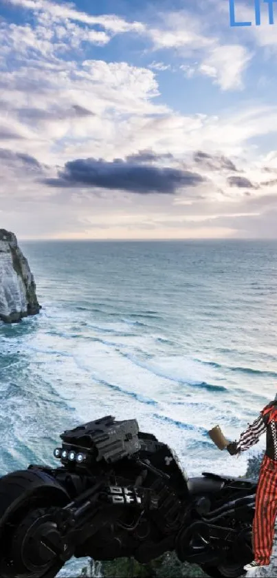 Lively Coastal Motorcycle Fantasy - free download