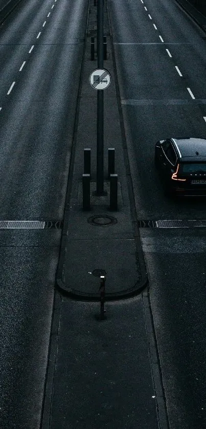 Lonely Road at Night Wallpaper - free download