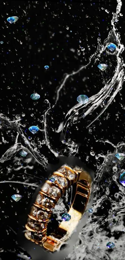 Luxurious Ring Splash Wallpaper - free download