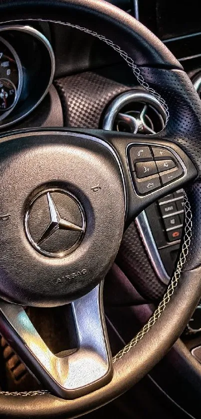 Luxury Car Steering Interior - free download