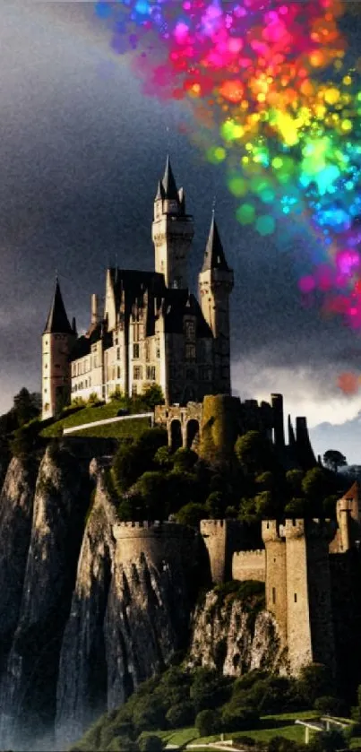 Magical Castle and Rainbow Art - free download