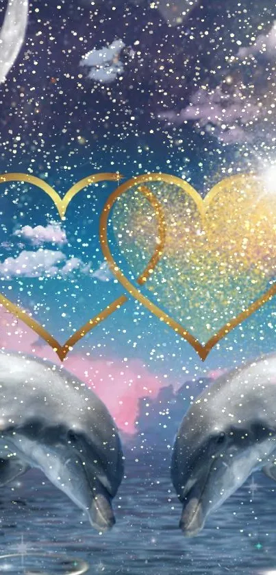 Magical Dolphin Dreamscape Art - free download