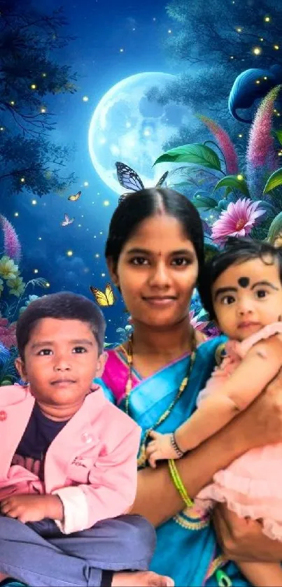 Magical Garden Family Portrait - free download