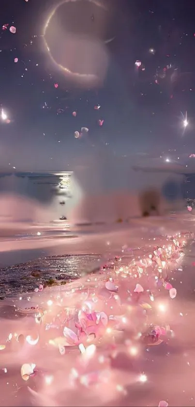 Magical Night Beach Scene - free download