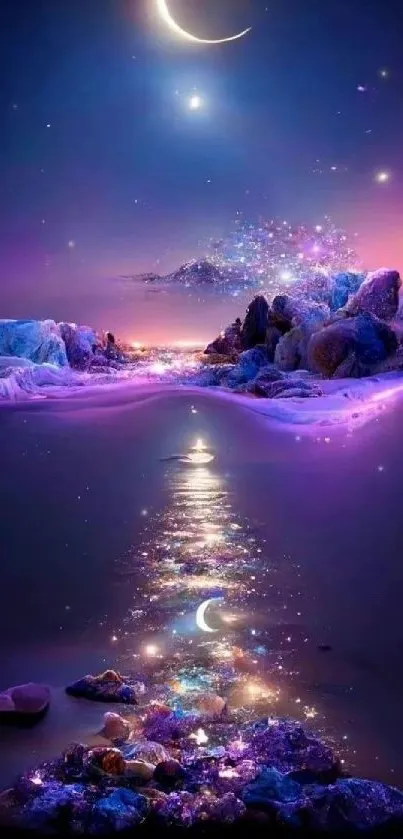 Magical Night Sky Wallpaper - free download