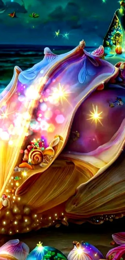 Magical Seashell Beach Art - free download