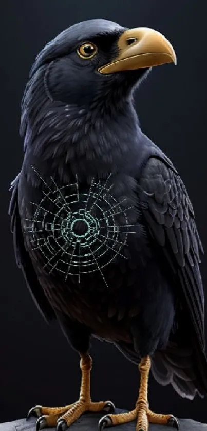 Majestic Black Raven Wallpaper - free download