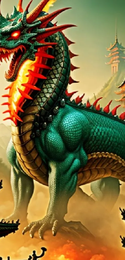 Majestic Dragon Fantasy Art - free download
