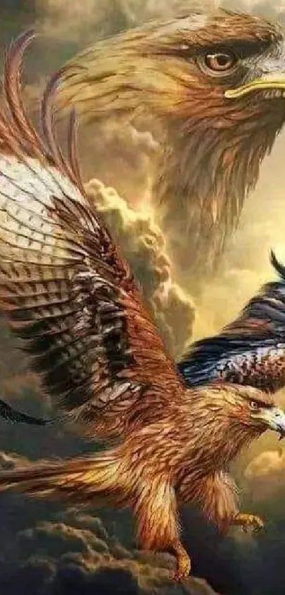 Majestic Eagle Sky Wallpaper - free download