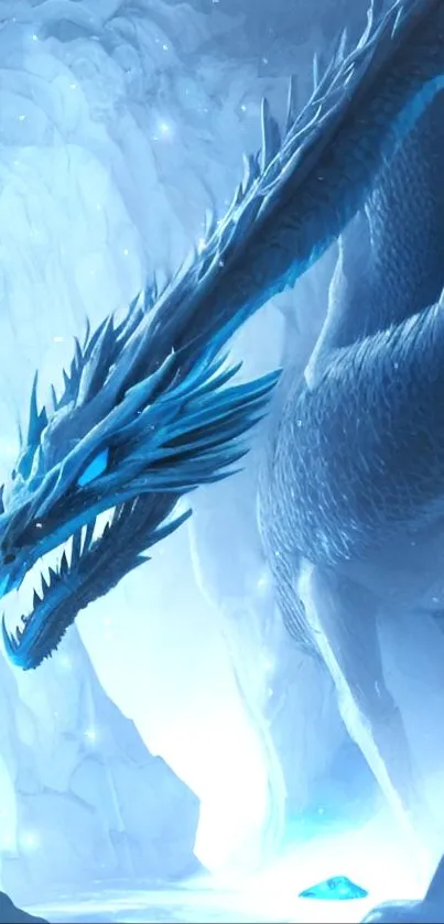 Majestic Ice Dragon Artwork - free download