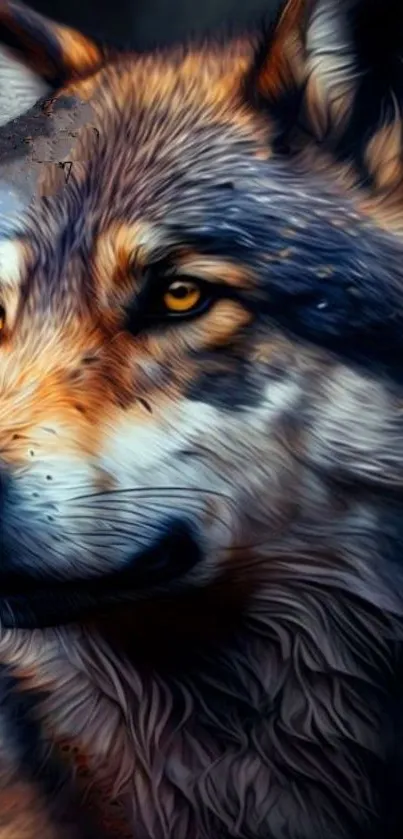 Majestic Wolf Art Wallpaper - free download