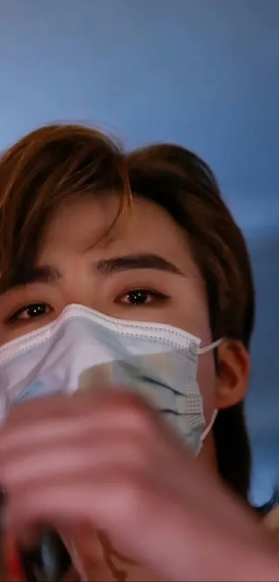 Masked Portrait Mobile Wallpaper - free download