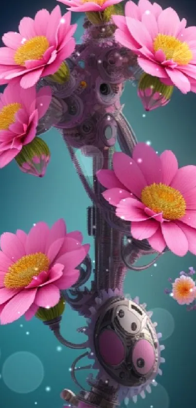 Mechanical Blossom Wallpaper - free download