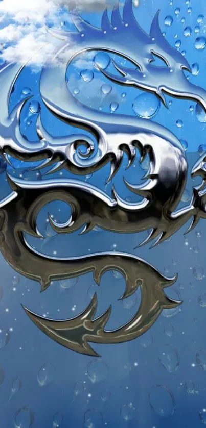 Metallic Dragon Mobile Wallpaper - free download