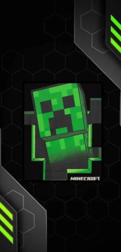 Minecraft Creeper Mobile Background - free download
