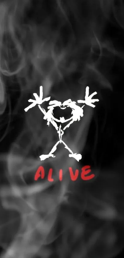 Alive Minimalist Mobile Wallpaper - free download