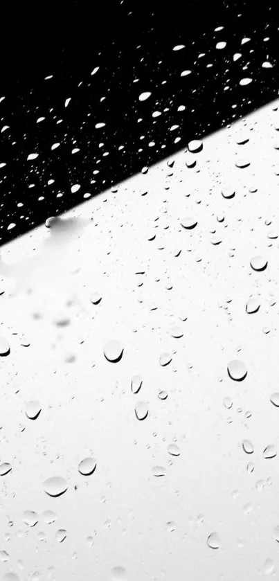 Minimalist Black and White Rain - free download