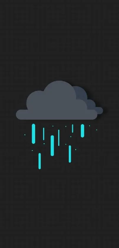 Minimalist Rain Cloud Wallpaper - free download