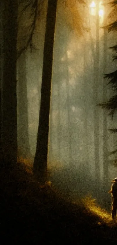 Misty Forest Adventure Wallpaper - free download