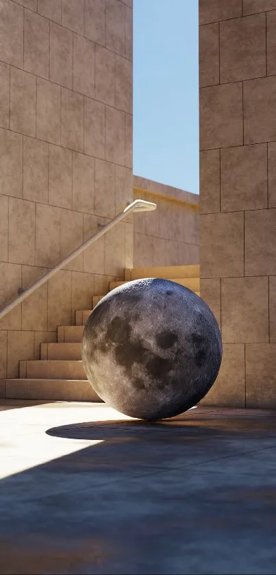 Modern Architectural Moon Aesthetic - free download
