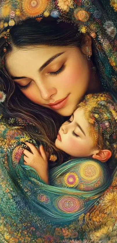 Motherly Embrace Fantasy Art - free download