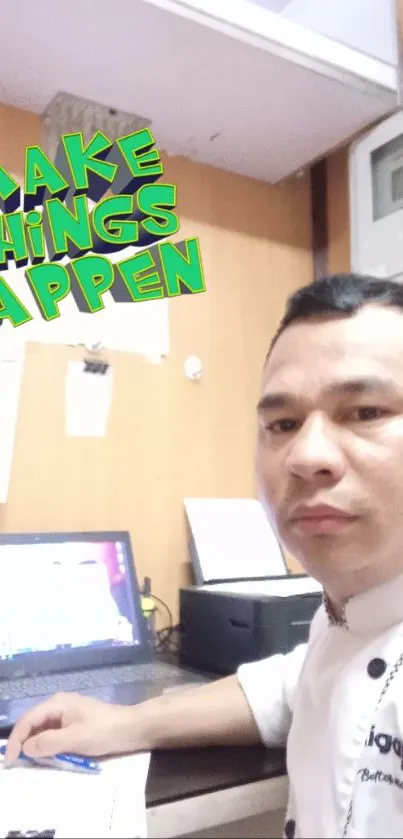 Motivational Office Wallpaper - free download