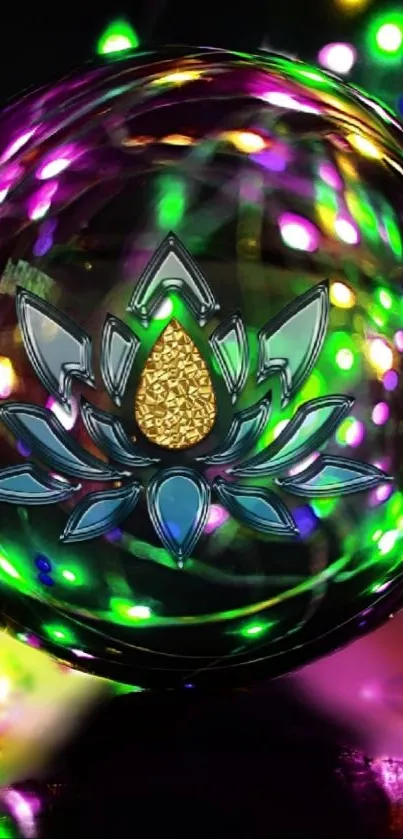 Multicolor Lotus Light Sphere - free download