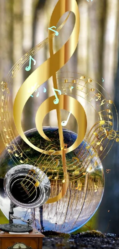 Musical Forest Globe Wallpaper - free download