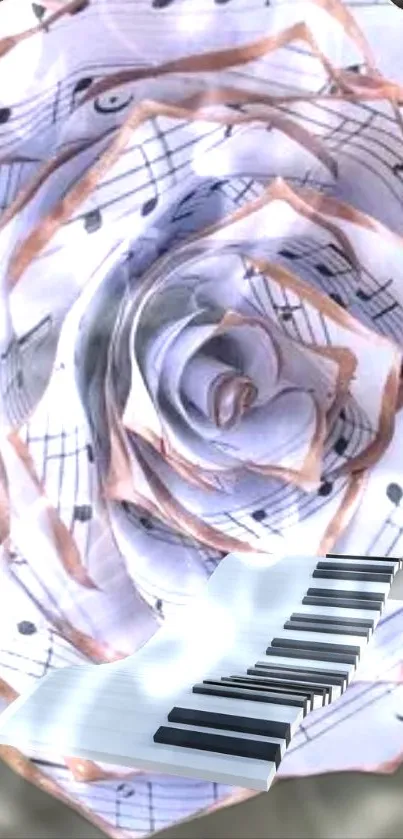 Musical Rose Phone Wallpaper - free download