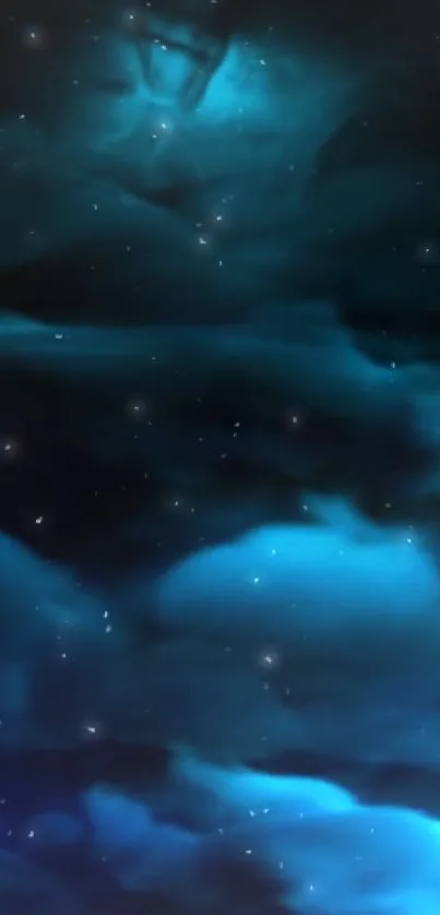 Mysterious Blue Space Wallpaper - free download
