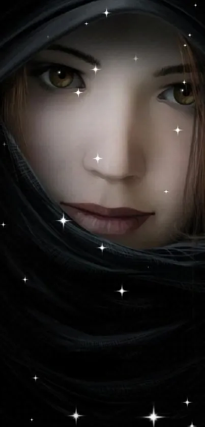 Mysterious Face in Darkness - free download