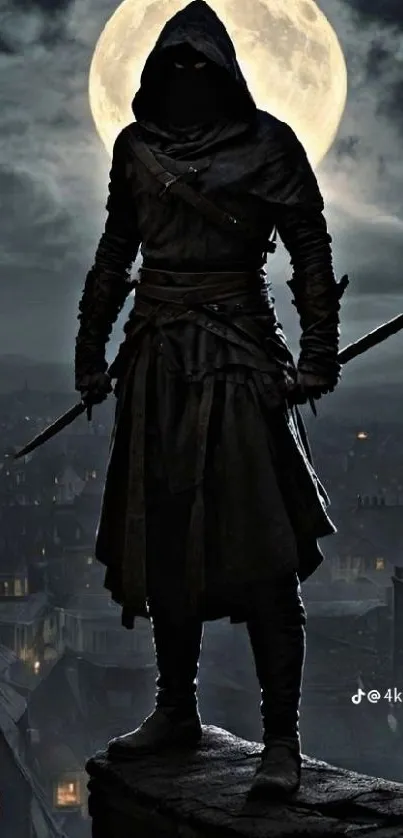 Mysterious Hooded Assassin Wallpaper - free download