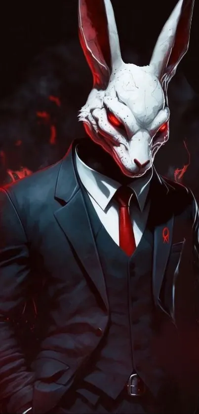 Mysterious Rabbit Masked Figure - free download