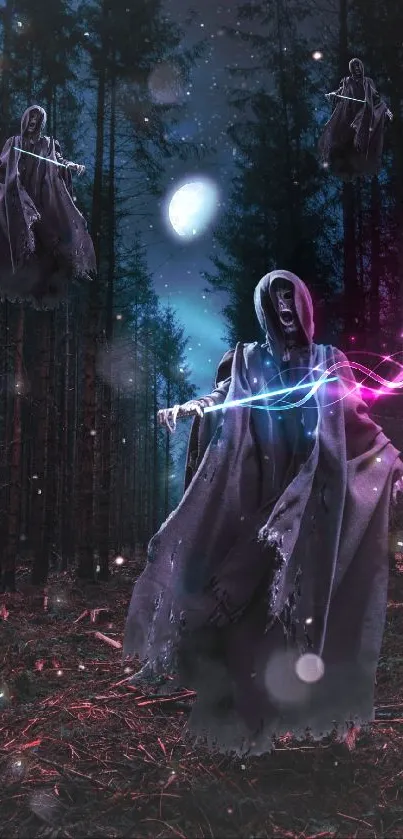 Mystic Forest Ghosts Wallpaper - free download