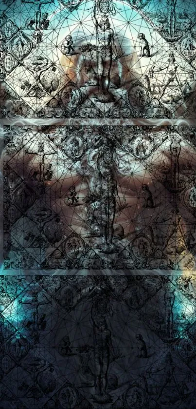 Mystical Angelic Abstract Design - free download