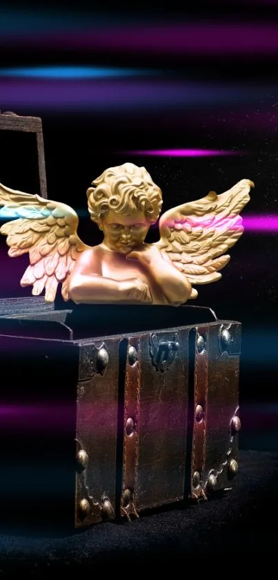 Mystical Angelic Chest Wallpaper - free download