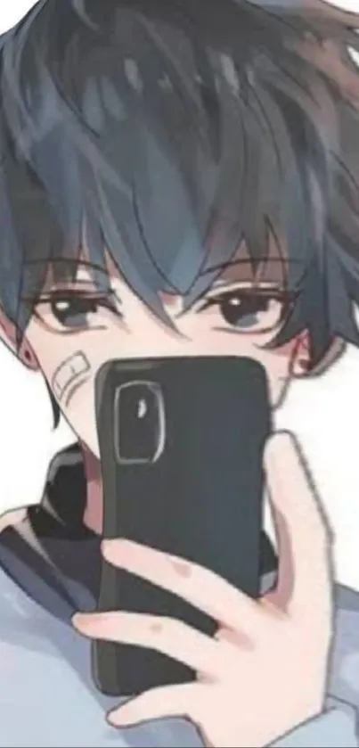 Mystical Anime Selfie Wallpaper - free download