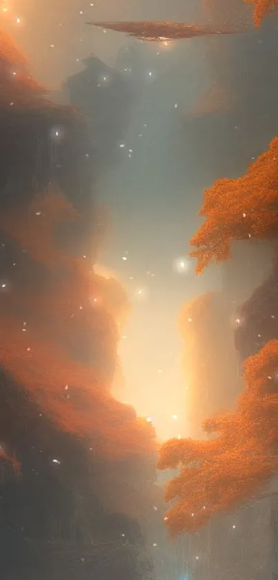 Mystical Autumn Canyon Wallpaper - free download