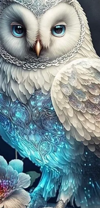 Mystical Blue Owl Art - free download