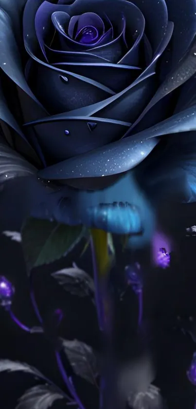 Mystical Blue Rose Fantasy - free download
