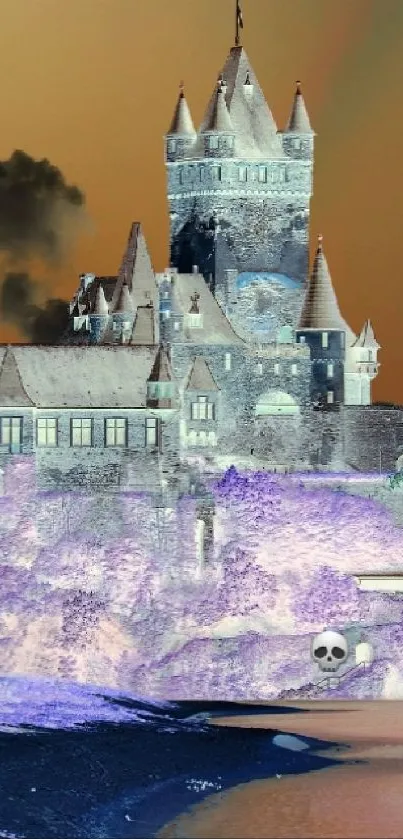 Mystical Castle Abstract Art - free download