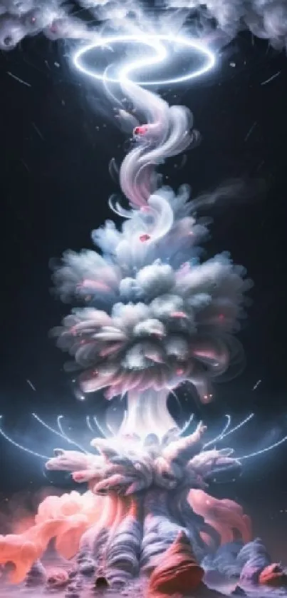 Mystical Cloud Explosion Wallpaper - free download