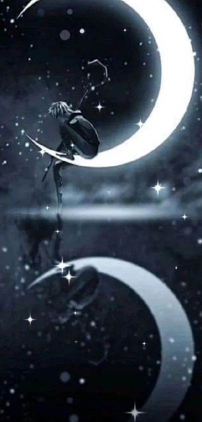 Mystical Crescent Moon Wallpaper - free download