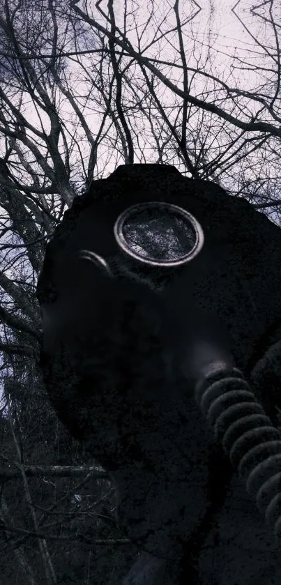 Mystical Forest Gas Mask Image - free download