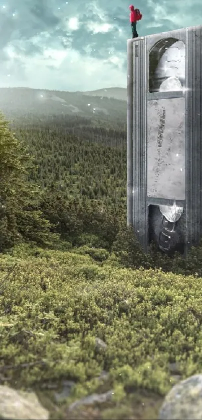 Mystical Forest Monolith Scene - free download