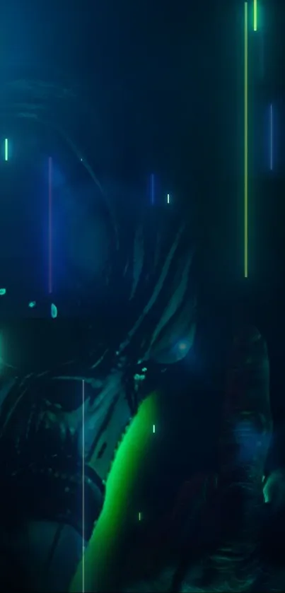 Mystical Neon Creature Wallpaper - free download